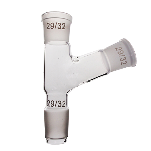 ข้อต่อสามทางสุญญากาศ (3-way Distillation Adapter 105º)